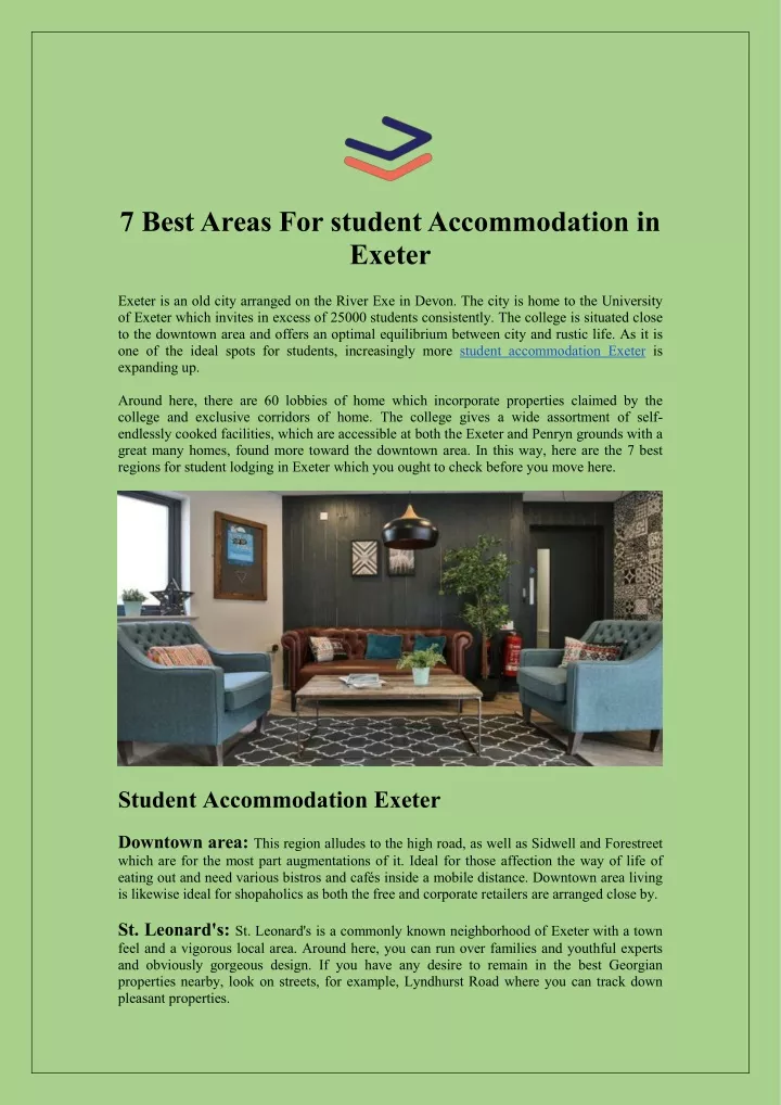 PPT - 7 Best Areas For Student Accommodation in Exeter PowerPoint ...