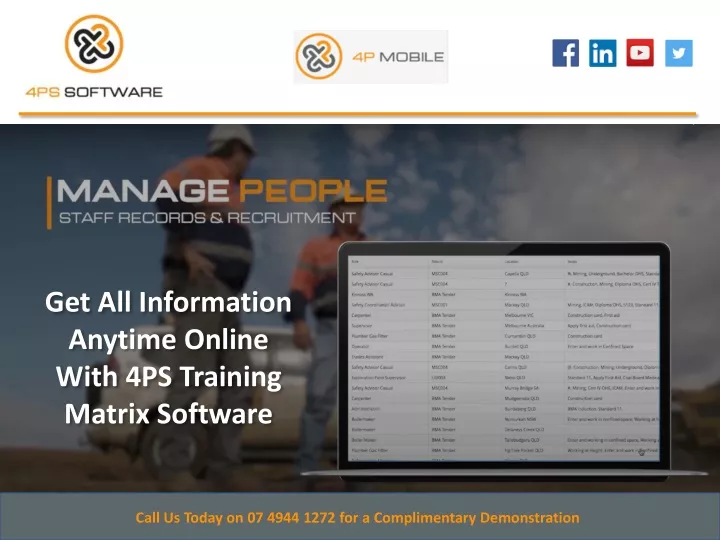 PPT - Get All Information Anytime Online With 4PS Training Matrix ...