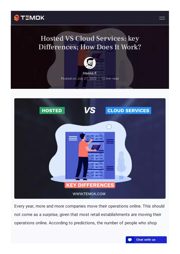 PPT - Hosted VS Cloud Services key Differences; How Does It Work ...