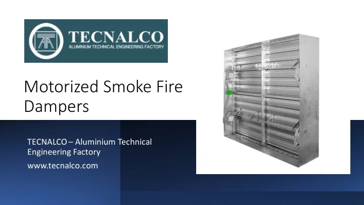 PPT - Motorized Smoke Fire Dampers PowerPoint Presentation, free ...
