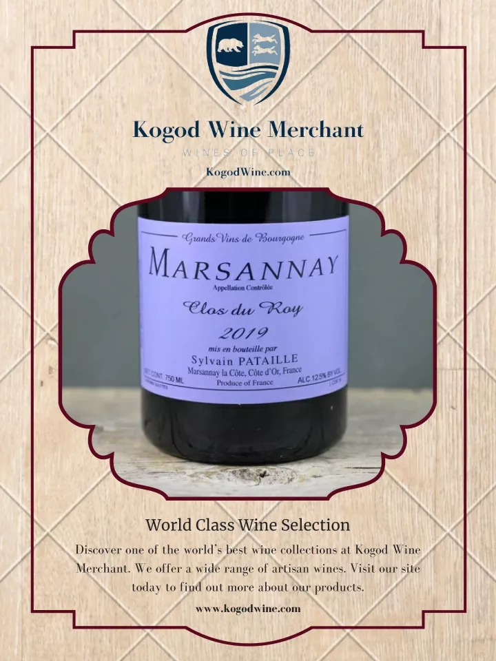PPT - World Class Wine Selection – Kogod Wine Merchant PowerPoint ...