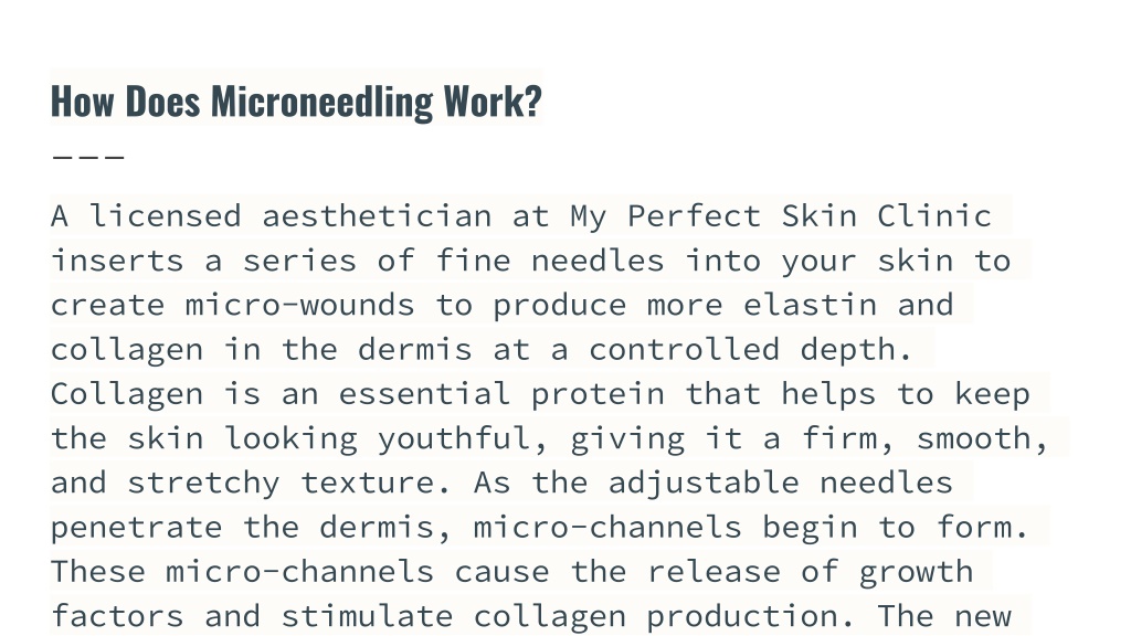 PPT - microneedling treatment PowerPoint Presentation, free download ...