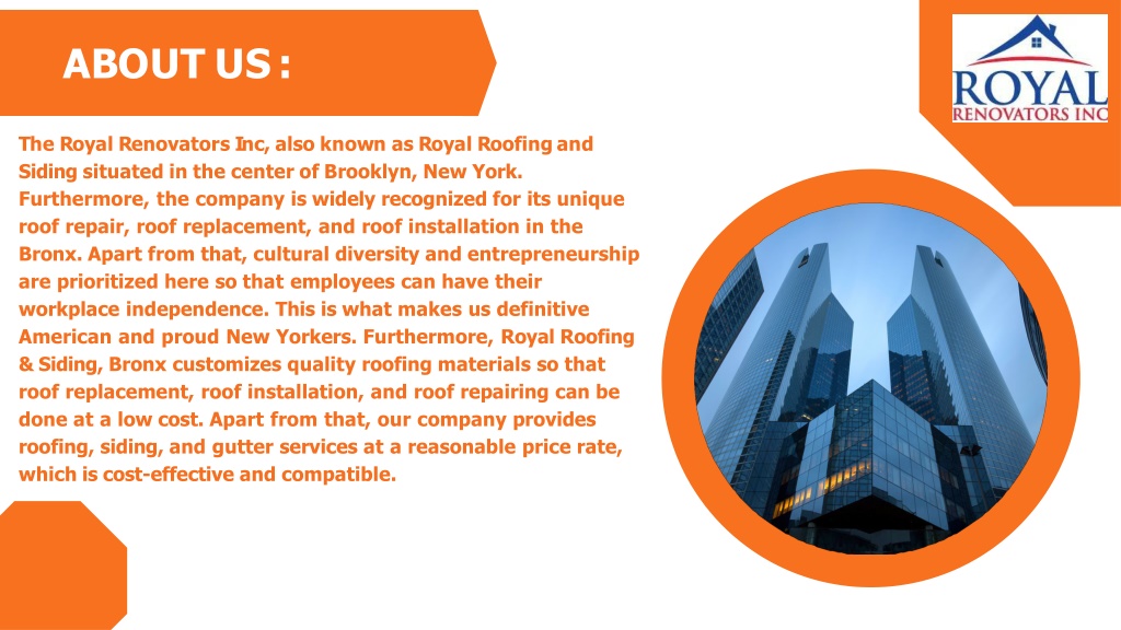 PPT - The Royal Renovators Inc widely recognized for its unique roof ...