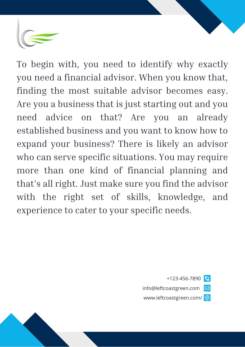 PPT - Choosing An Investment And Financial Advisory Firm With These ...