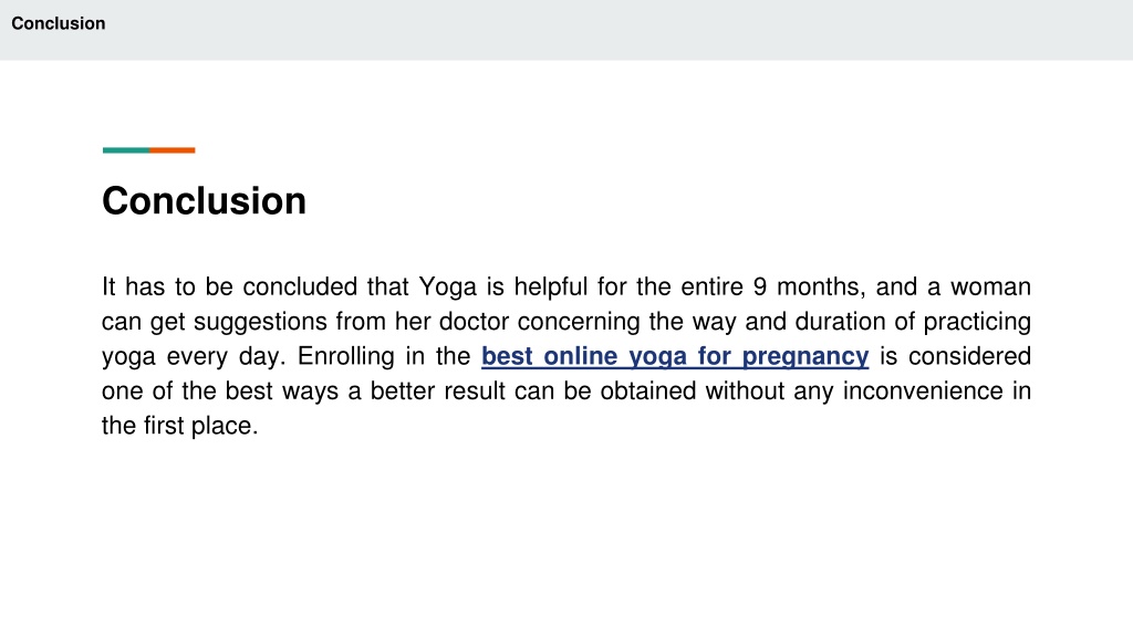 PPT - Why should a woman practice the best online yoga for pregnancy ...