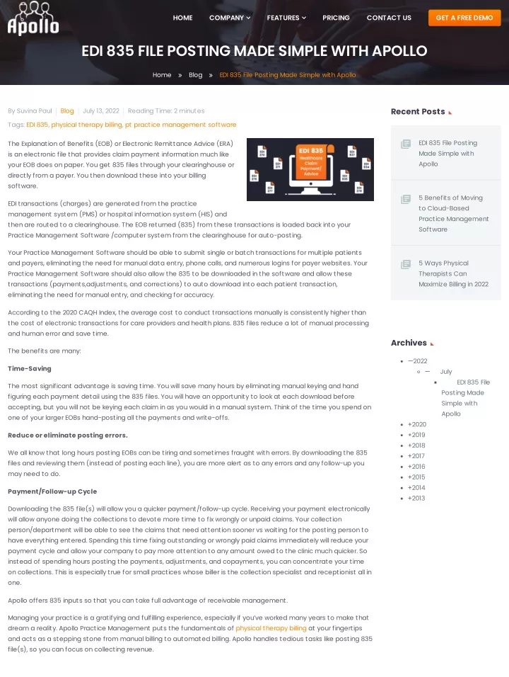 PPT - EDI 835 File Posting Made Simple with Apollo PowerPoint ...