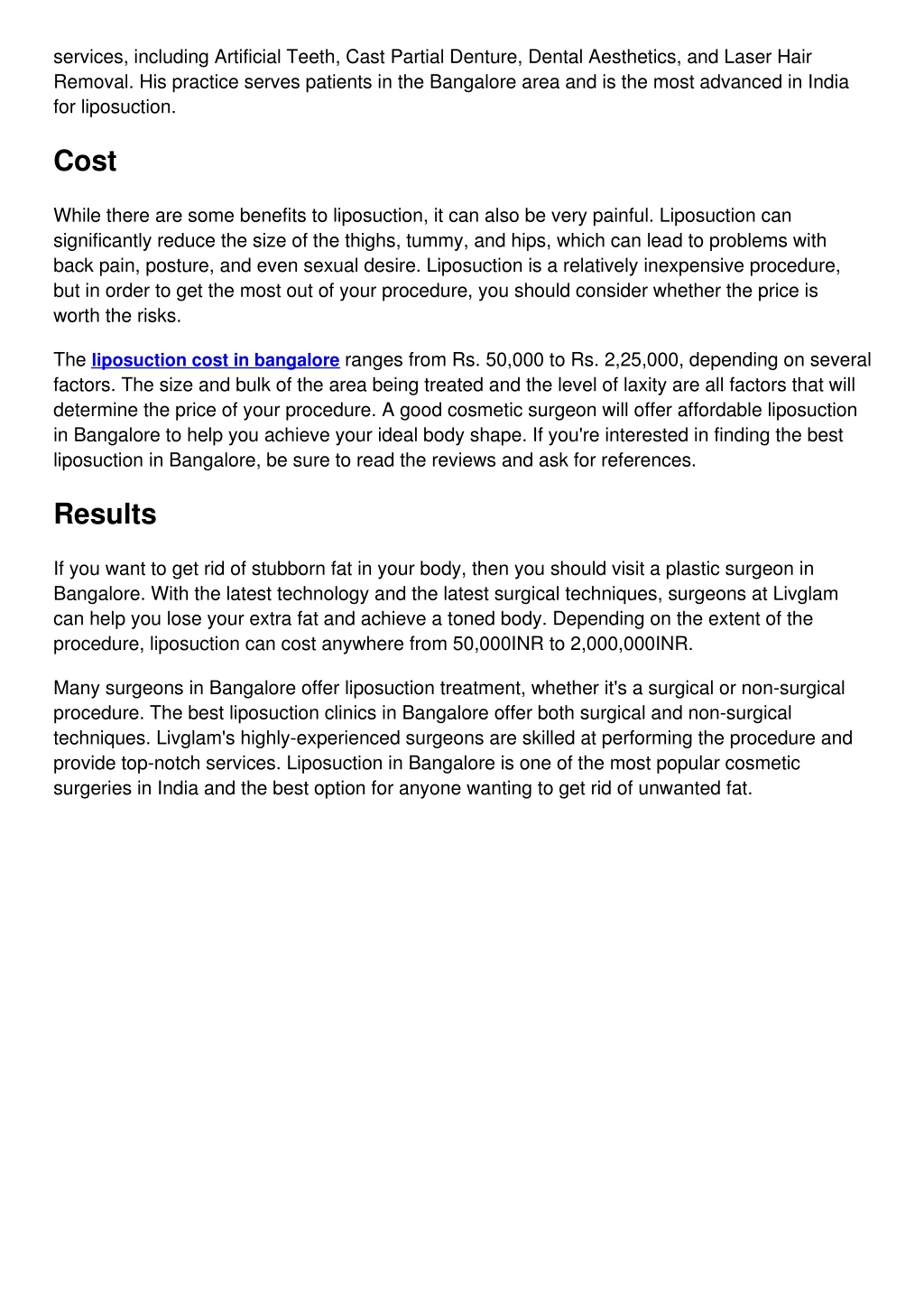 PPT - best liposuction in bangalore PowerPoint Presentation, free ...