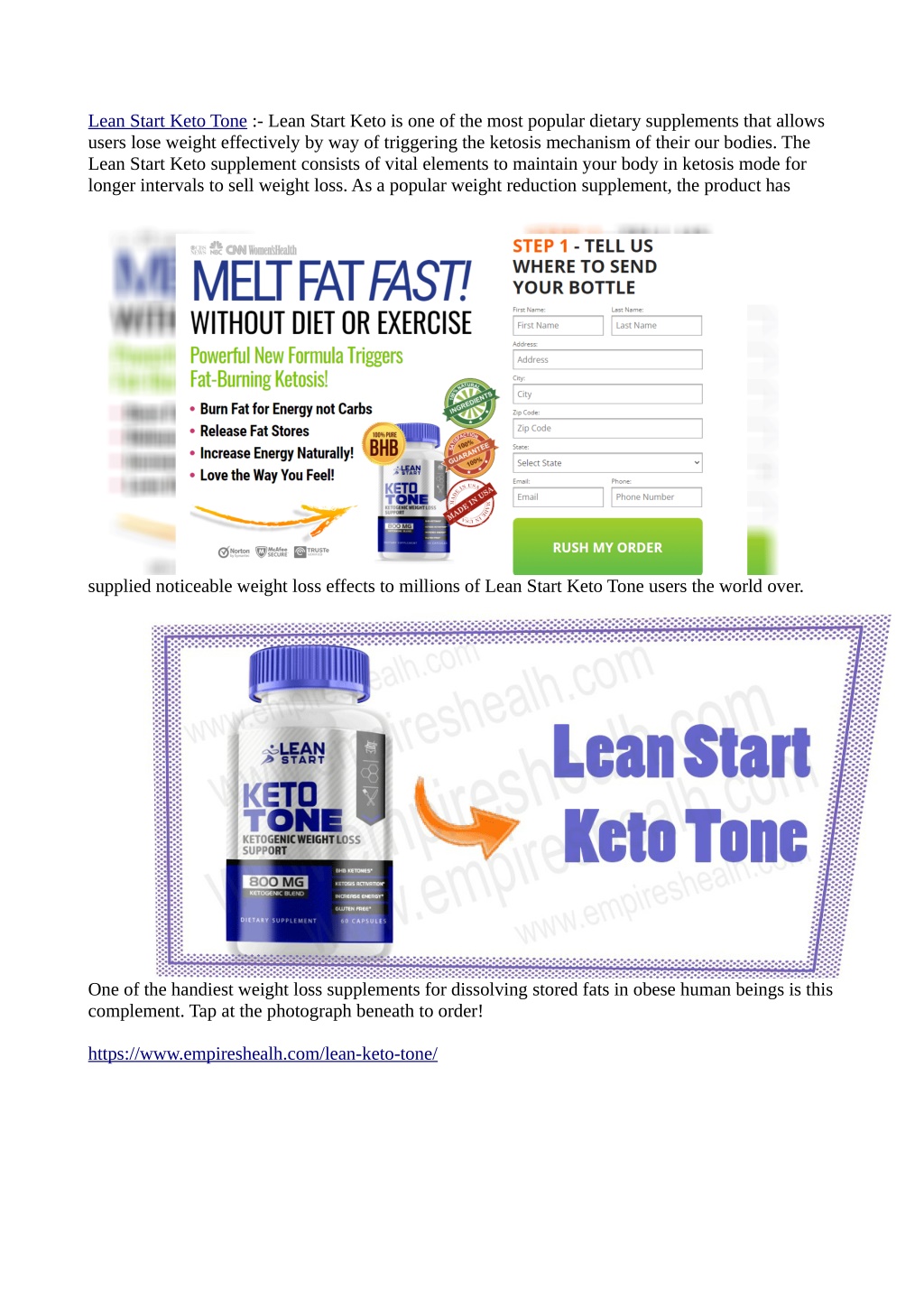 PPT - https://www.empireshealh.com/lean-keto-tone/ PowerPoint ...