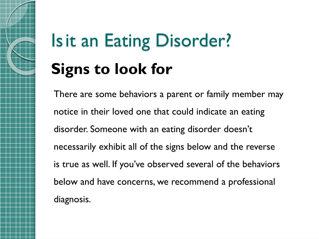 PPT - Eating Disorders Treatment | Screening For Eating Disorders ...