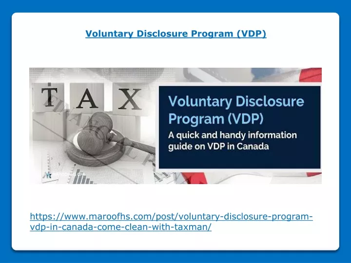 PPT - Voluntary Disclosure Program (VDP) PowerPoint Presentation, free ...