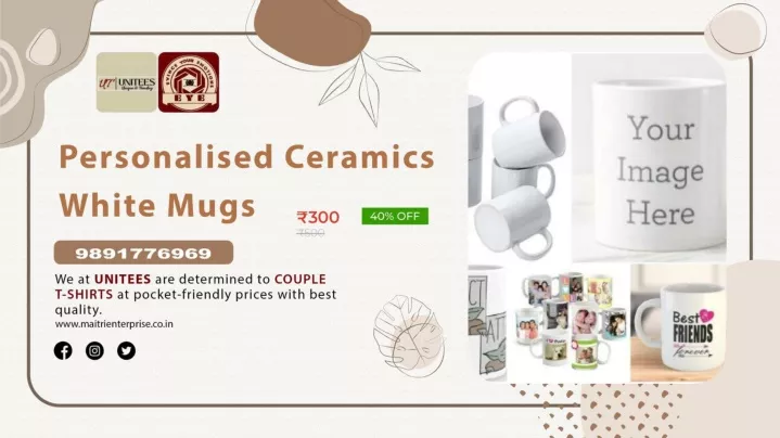 PPT - Personalised Ceramics White Mugs PowerPoint Presentation, free ...