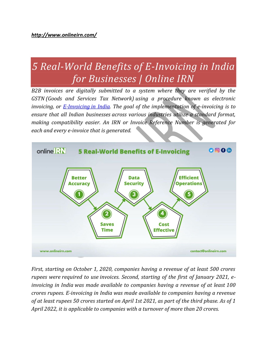 PPT - 5 Real World Benefits of Einvoicing in India for Businesses ...