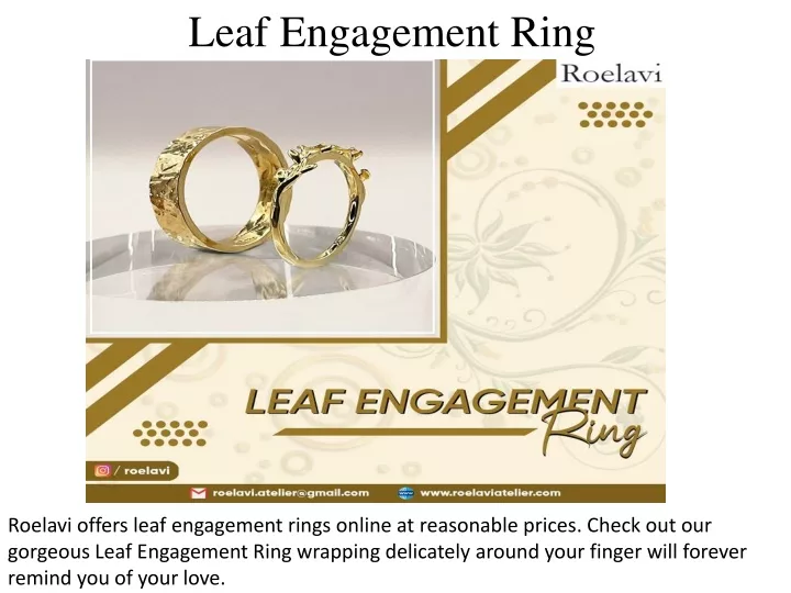 PPT - Leaf Engagement Ring PowerPoint Presentation, free download - ID ...