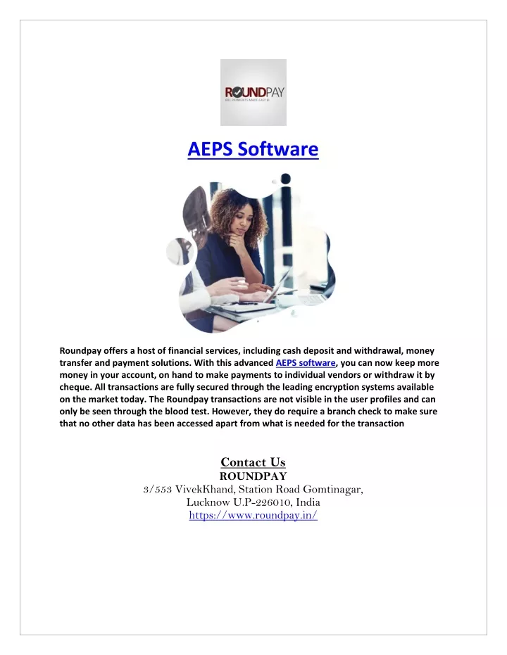 PPT - AEPS Software - Roundpay PowerPoint Presentation, free download ...