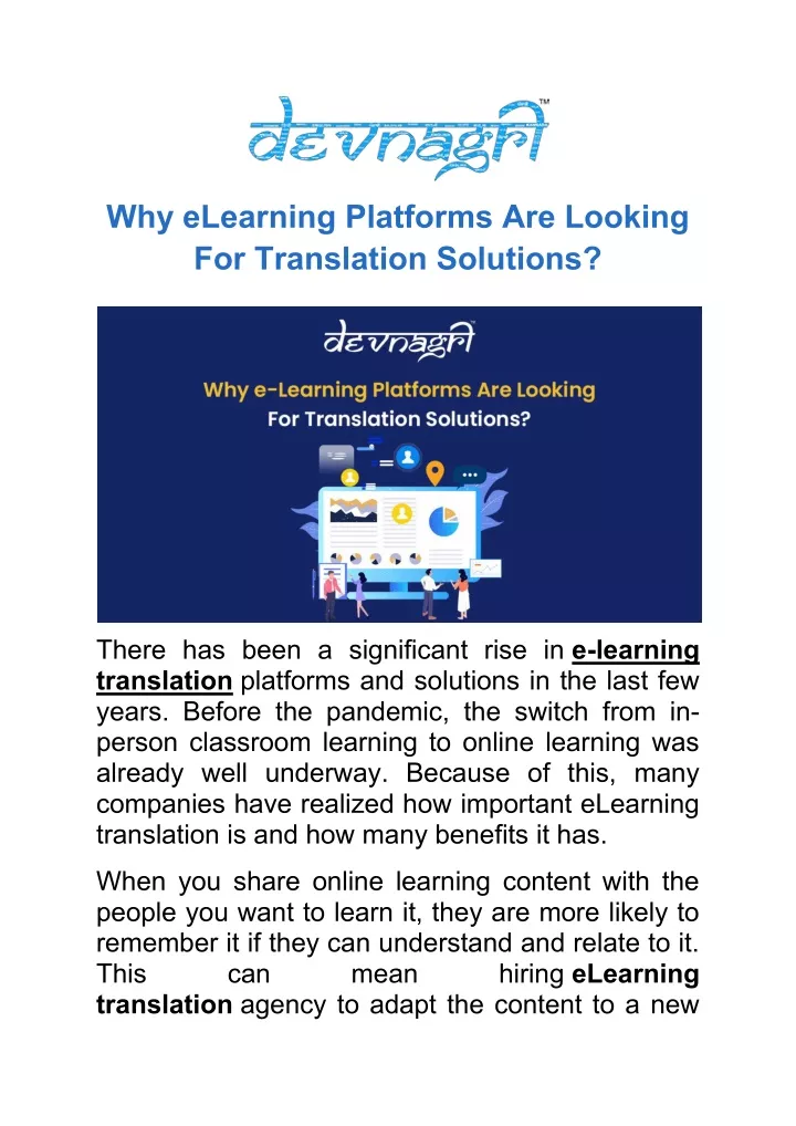 PPT - Why eLearning Platforms Are Looking For Translation Solutions ...
