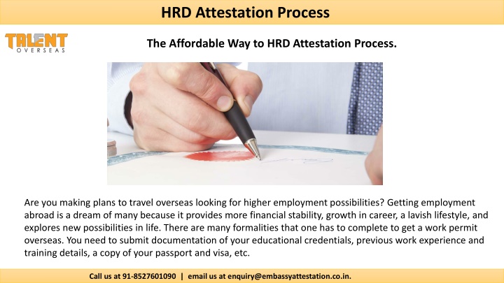 PPT - Reasonable Way to HRD Attestation Process. PowerPoint ...