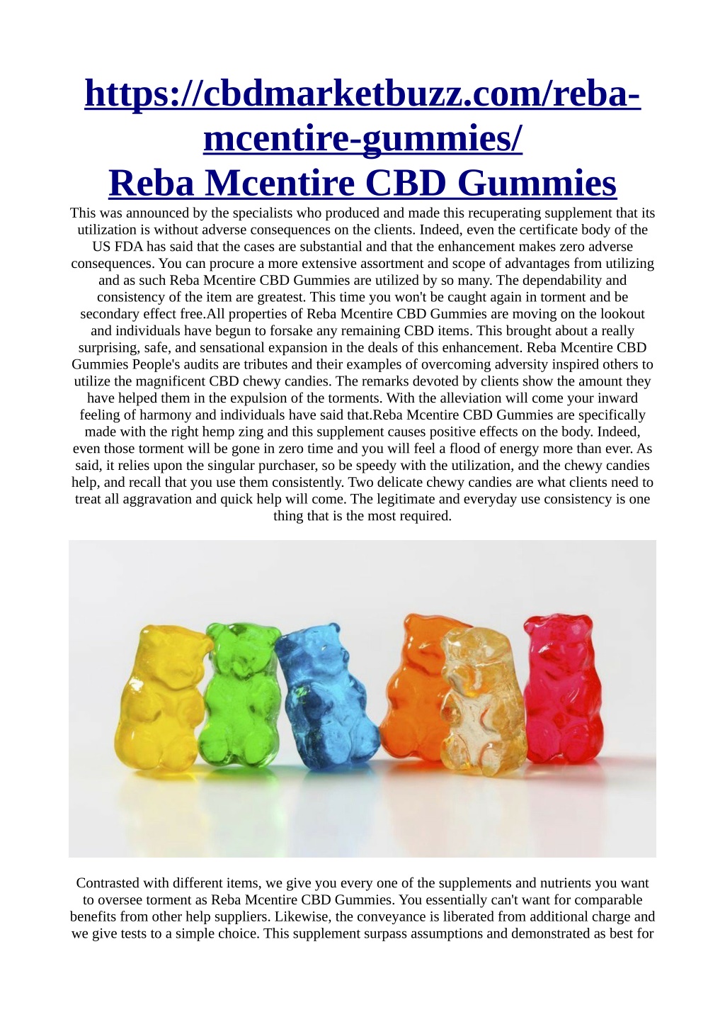 PPT - https://cbdmarketbuzz.com/reba-mcentire-gummies/ PowerPoint Presentation - ID:11512102