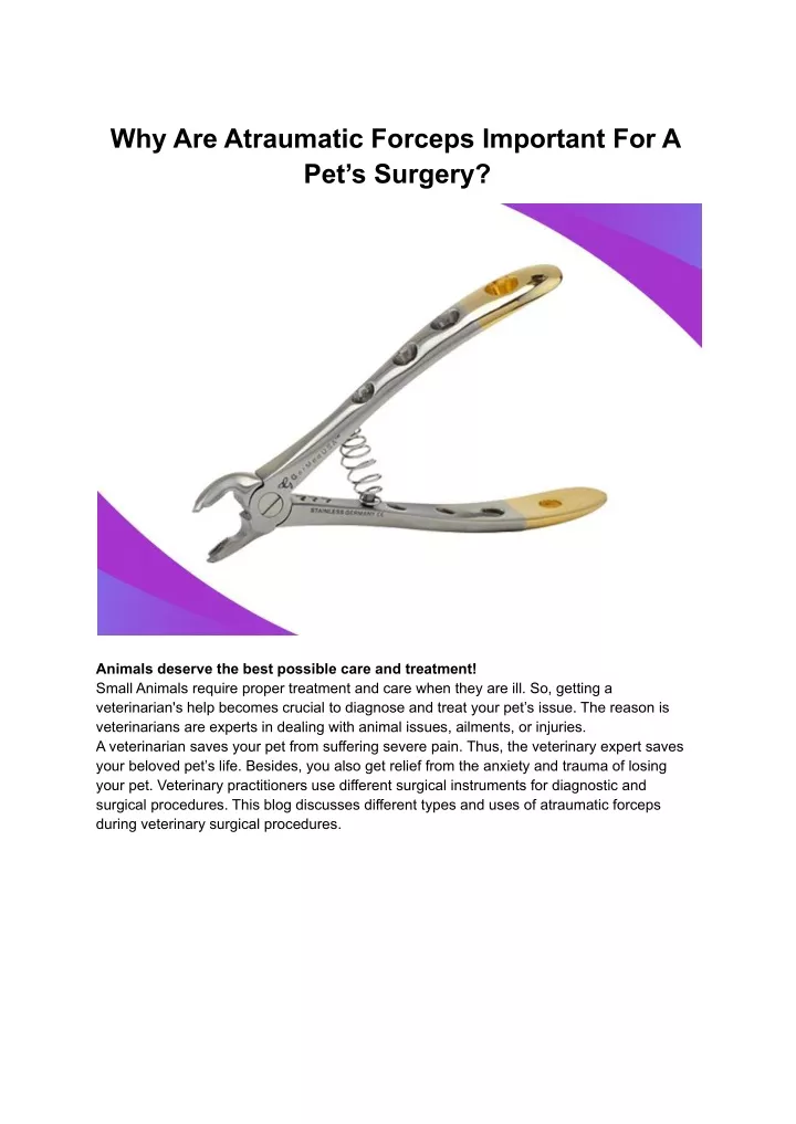 PPT - Atraumatic forceps PowerPoint Presentation, free download - ID ...