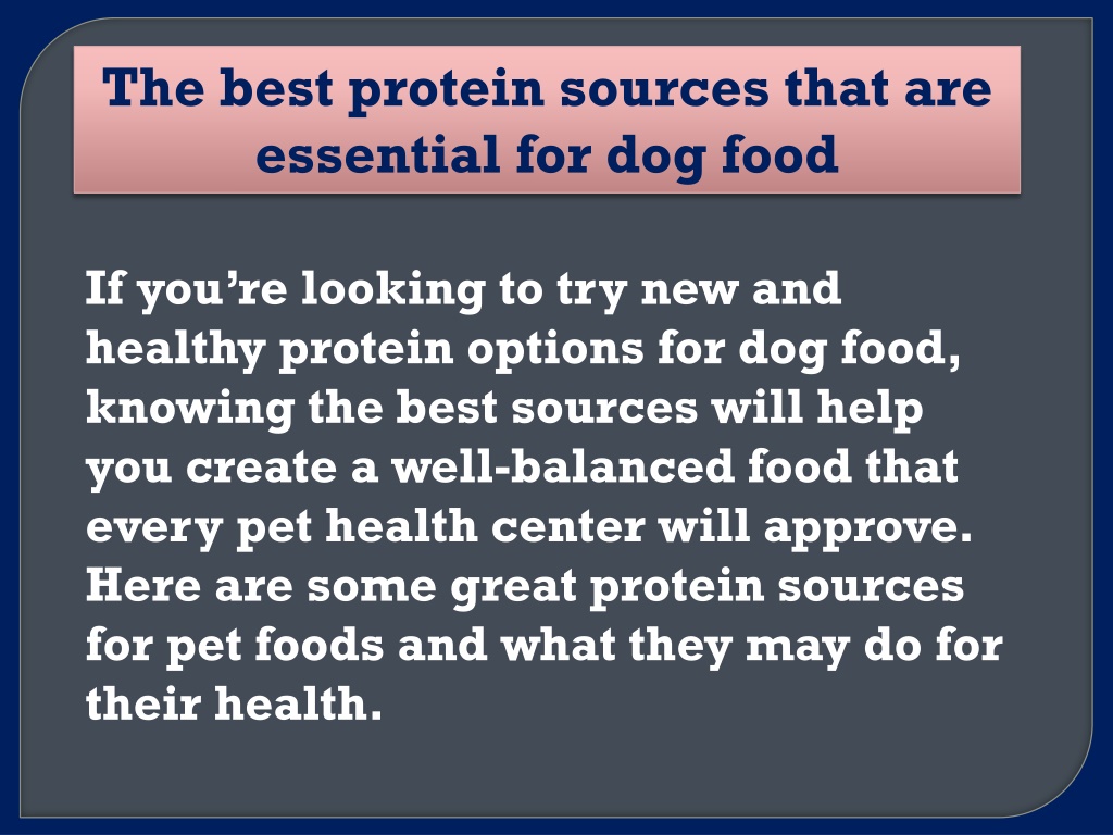 PPT - Animal Based Protein That Dogs Love – Ingredients PowerPoint ...