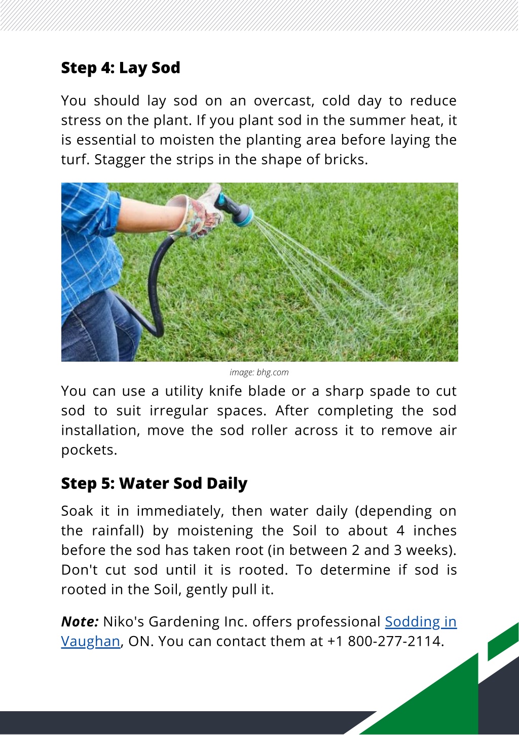 PPT - How to Lay Sod on Your Lawn in Vaughan? PowerPoint Presentation ...
