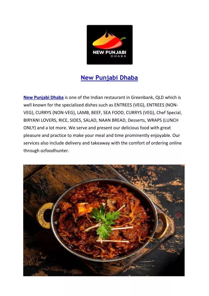 PPT - New Punjabi Dhaba PowerPoint Presentation, free download - ID ...