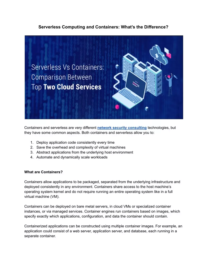 PPT - veegent blog 7_2022 Serverless Computing and Containers_ What’s ... PPT - veegent blog 7_2022 Serverless Computing and Containers_ What’s ...