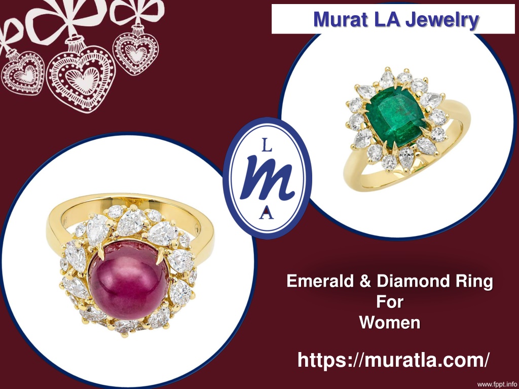 PPT - Emerald and Diamond Rings for Women- Murat LA Los Angeles ...