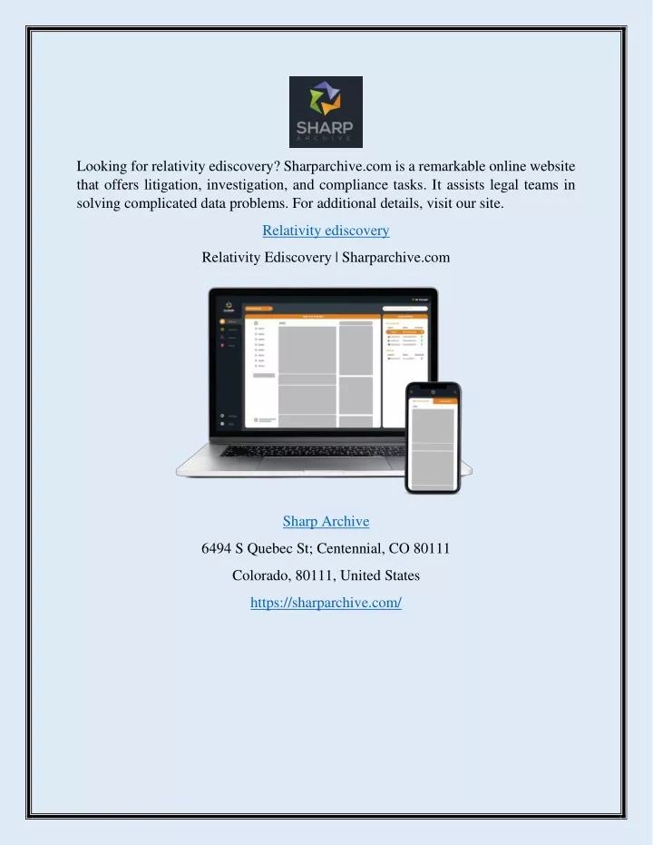 PPT - Relativity Ediscovery | Sharparchive.com PowerPoint Presentation ...