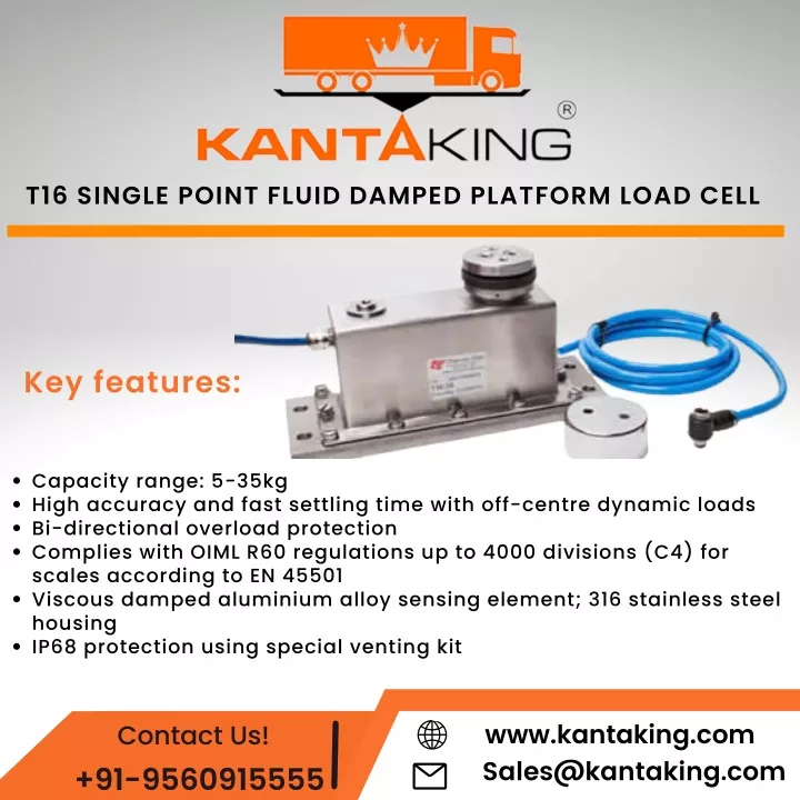 PPT - Single Point Fluid Damped Platform Load Cell – Kanta King ...