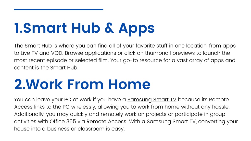 PPT - Unbelievable Benefits Of Samsung Smart TV PowerPoint Presentation ...