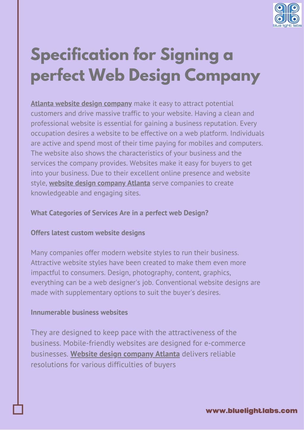 PPT - Specification for Signing a perfect Web Design Company PowerPoint ...