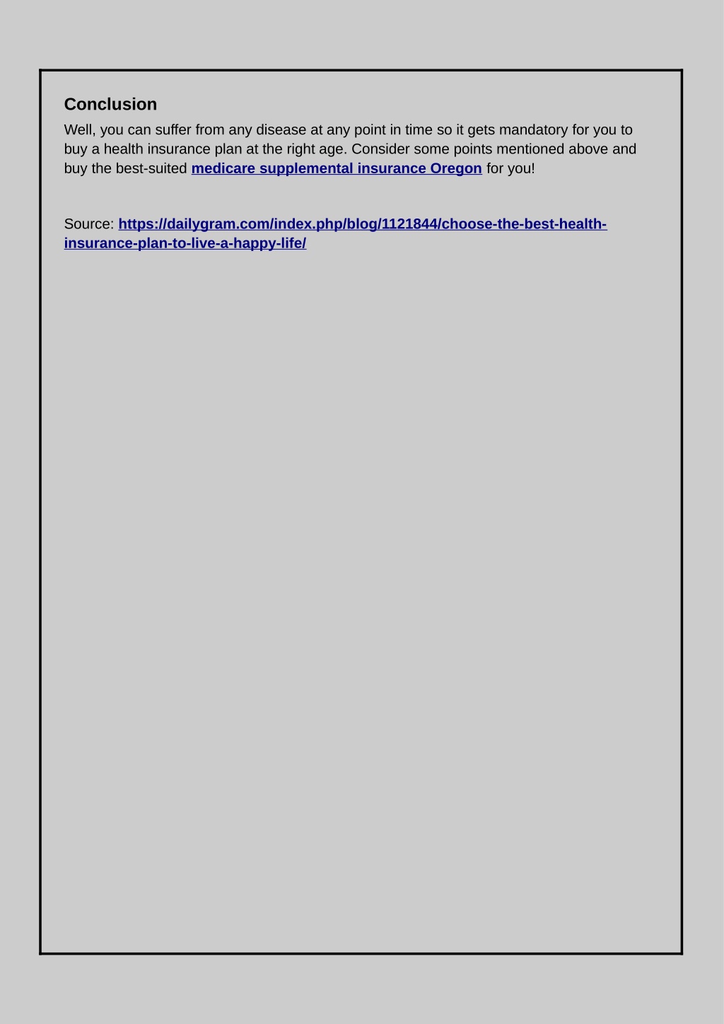 PPT - Pick The Perfect Health Insurance Plan To Live A Happy Life ...