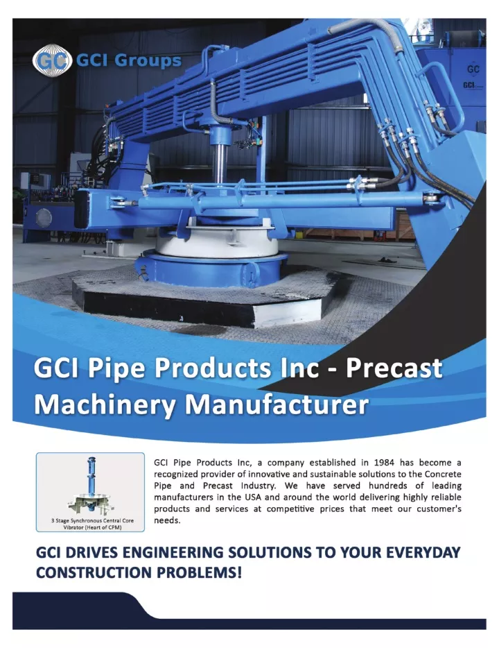 PPT - NPCA Precast Machinery Manufacturer - GCI Groups PowerPoint ...