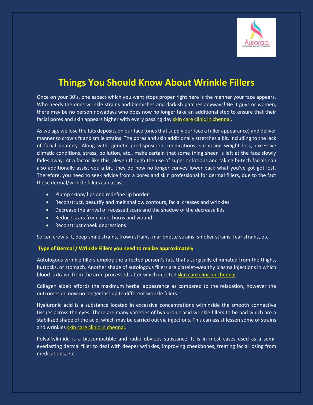 PPT - Things You Should Know About Wrinkle Fillers PowerPoint ...