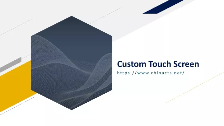 PPT - Custom Touch Screen PowerPoint Presentation, free download - ID ...