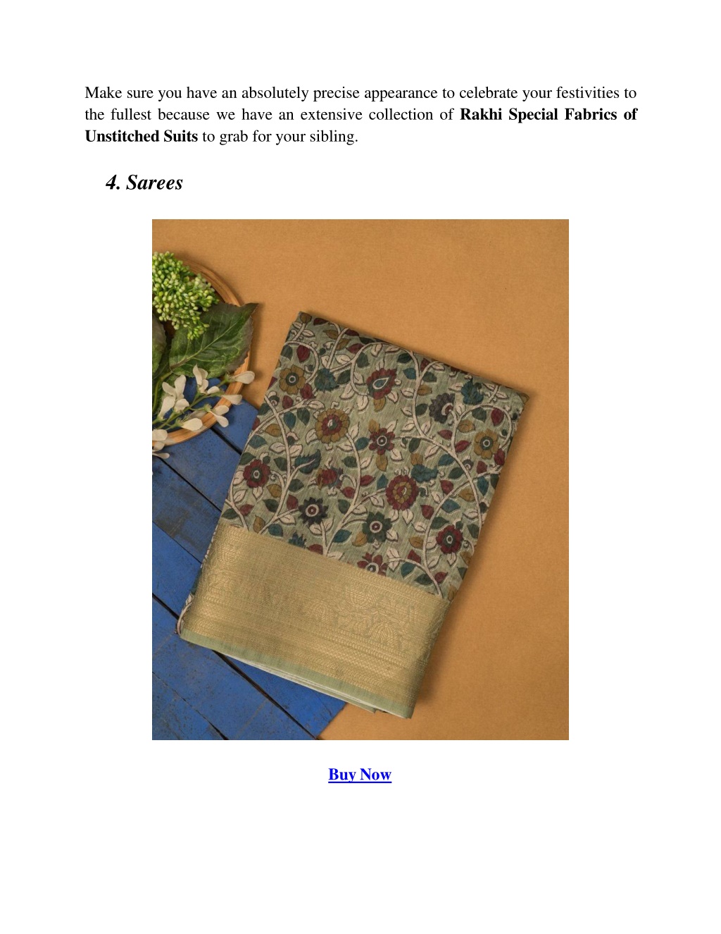 PPT - Top 4 Raksha Bandhan Special Dresses Online to Craft from Fabrics ...