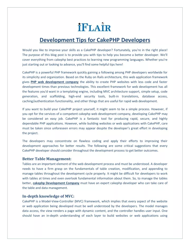 PPT - Development Tips for CakePHP developers PowerPoint Presentation ... PPT - Development Tips for CakePHP developers PowerPoint Presentation ...