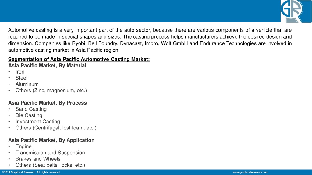 PPT - Asia Pacific Automotive Casting Market to Cross USD 90 Bn by 2027 PowerPoint Presentation ...
