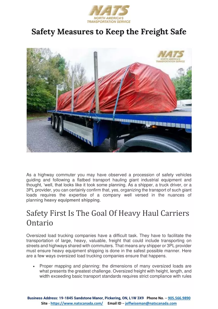 PPT - Safety Measures to Keep the Freight Safe PowerPoint Presentation ...