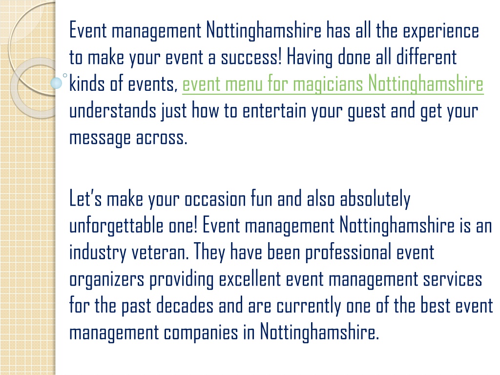 PPT - Mission Of Event Management Nottinghamshire - Rhubarbar Events ...