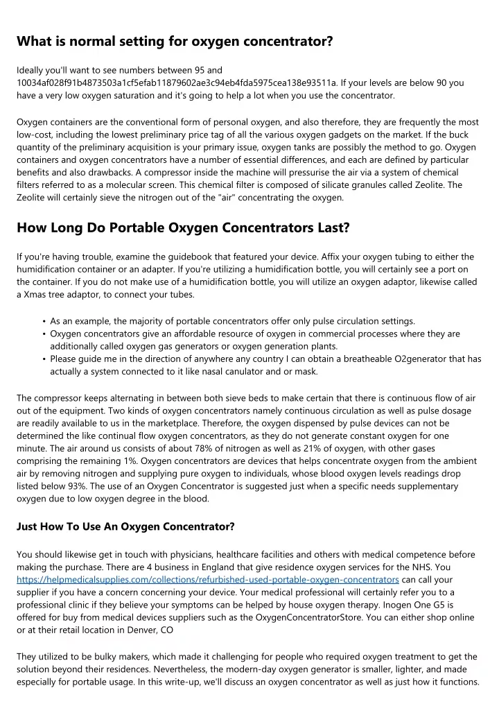 PPT - Choosing The Best Oxygen Concentrator PowerPoint Presentation ...