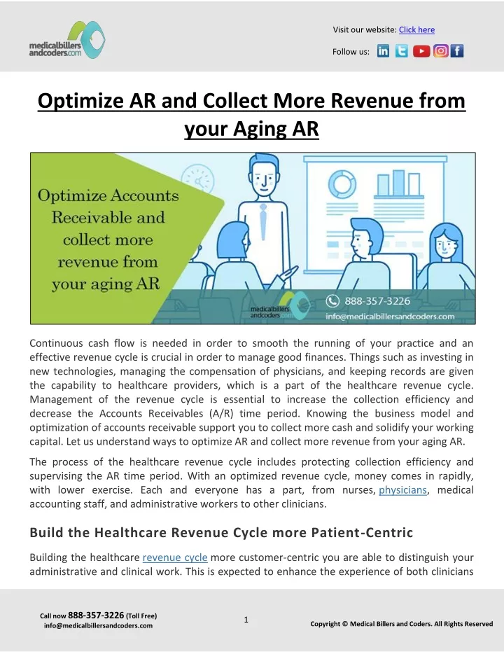PPT - Optimize AR and Collect More Revenue from your Aging AR ...