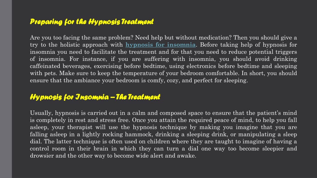 PPT - Hypnosis for Anxiety – A Proven Treatment PowerPoint Presentation - ID:11526281