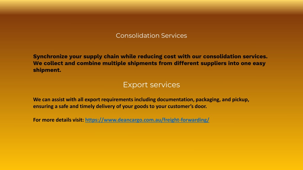 PPT - Best Freight Forwarder Australia Company PowerPoint Presentation - ID:11526590