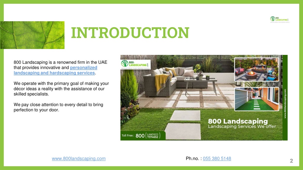 PPT - 800 Landscaping Landscaping Services We Offer PowerPoint ...