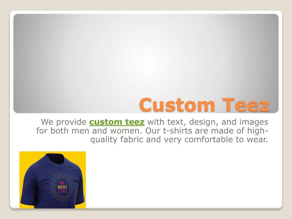 PPT - Cotton T Shirt PowerPoint Presentation, free download - ID:11527323
