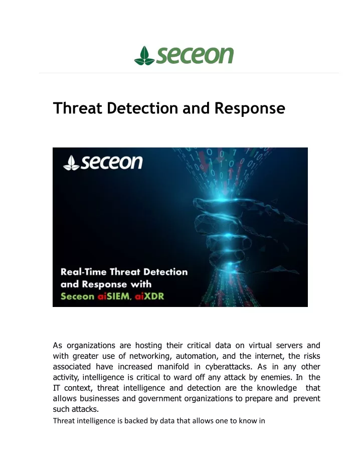 Ppt Threat Detection And Response Powerpoint Presentation Free Download Id 11528027