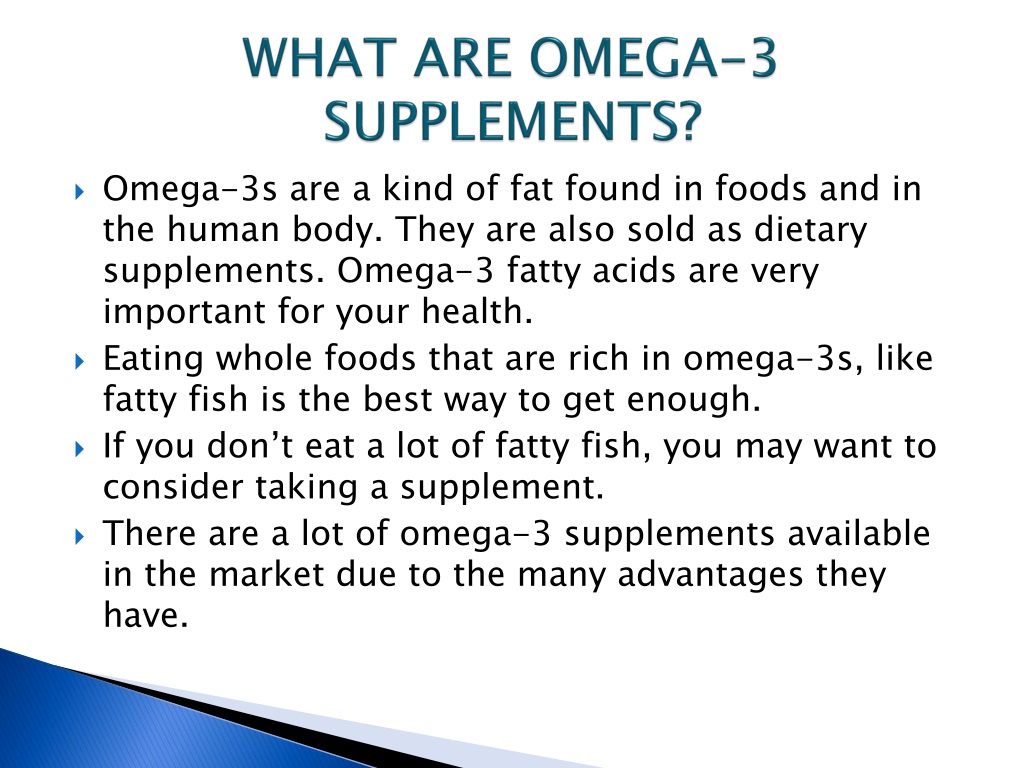 PPT - 15 BENEFITS OF OMEGA-3 FISH OIL SUPPLEMENTS PowerPoint ...