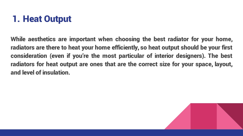 PPT - Tips for Choosing the Best Radiators for your Home PowerPoint ...