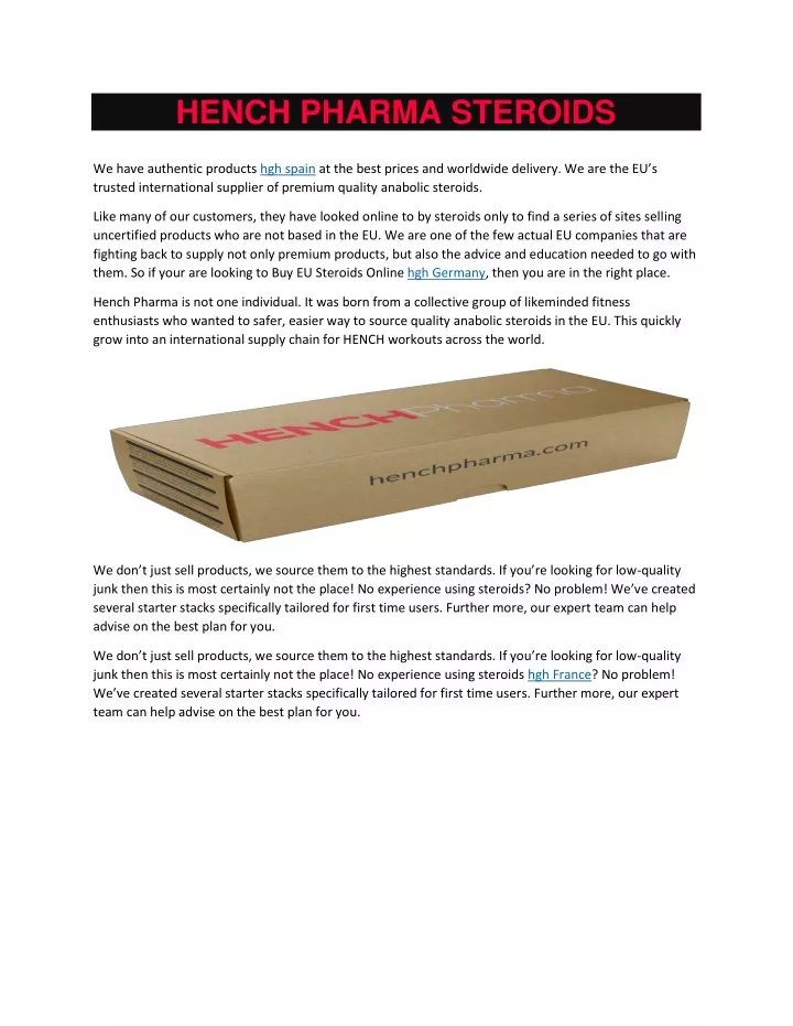 PPT - Hench Pharma PowerPoint Presentation, free download - ID:11529764